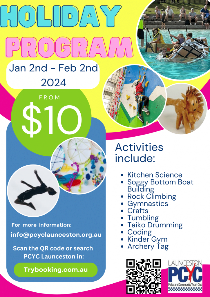Holiday Programme – PCYC Launceston – A Registered Charity Empowering ...